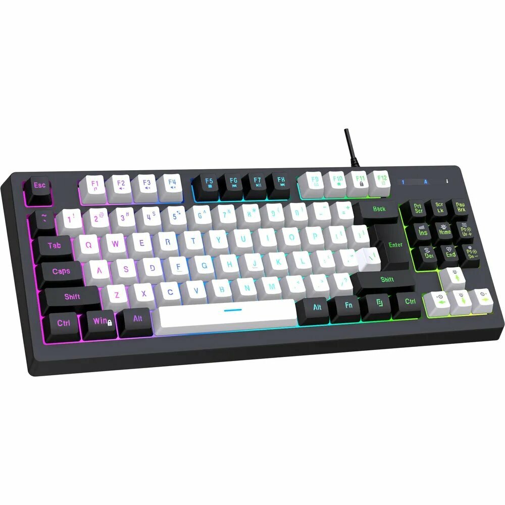 Игровая клавиатура проводная , (Cherry MX Brown), Английская раскладка, белый