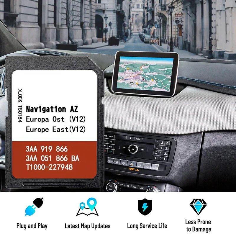 SD-карта NAVINESA AZ V12 OST для VW RNS315