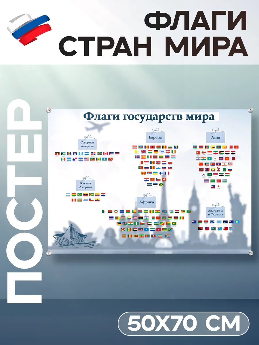 Постер Флаги стран мира