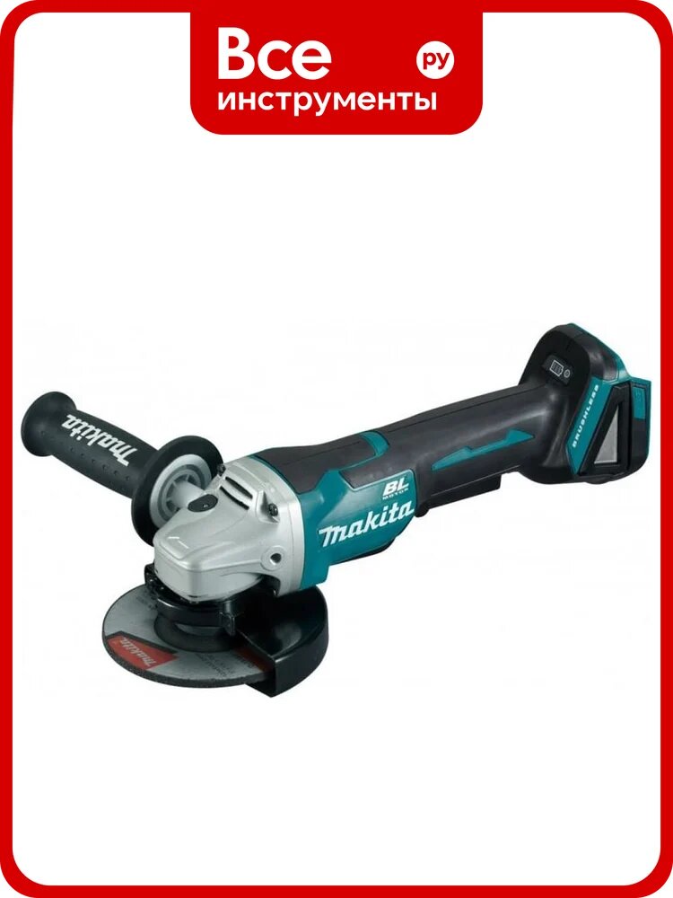 УШМ Makita LXT DGA508Z, бесщеточный двигатель, Li-Ion аккумулятор, 18В, 125мм