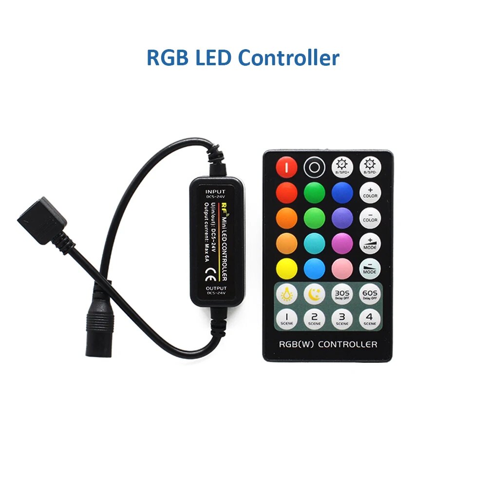 RGB контроллер MJJCLED для светодиодных лент 12В/24В 28Key RGB Controller