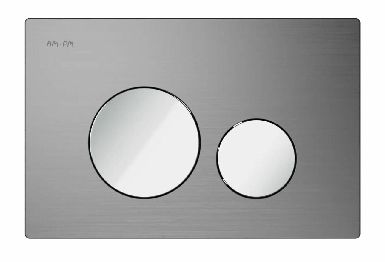 Клавиша смыва Tech L I049032LM, пневматическая, пластик, цвет хром никель