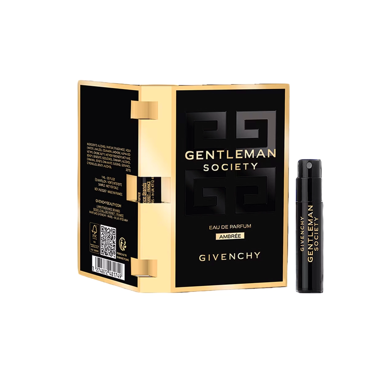 Мужской парфюм Givenchy Gentleman Society Ambree - пробник 1 мл / Живанши Джентльмен Социети Амбра