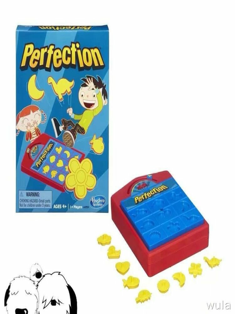 Perfection - детская настольная игра Hasbro Gaming, 1-4 игрока, для детей от 4 лет, набор с фигурами (луни, динозавры, цветы)