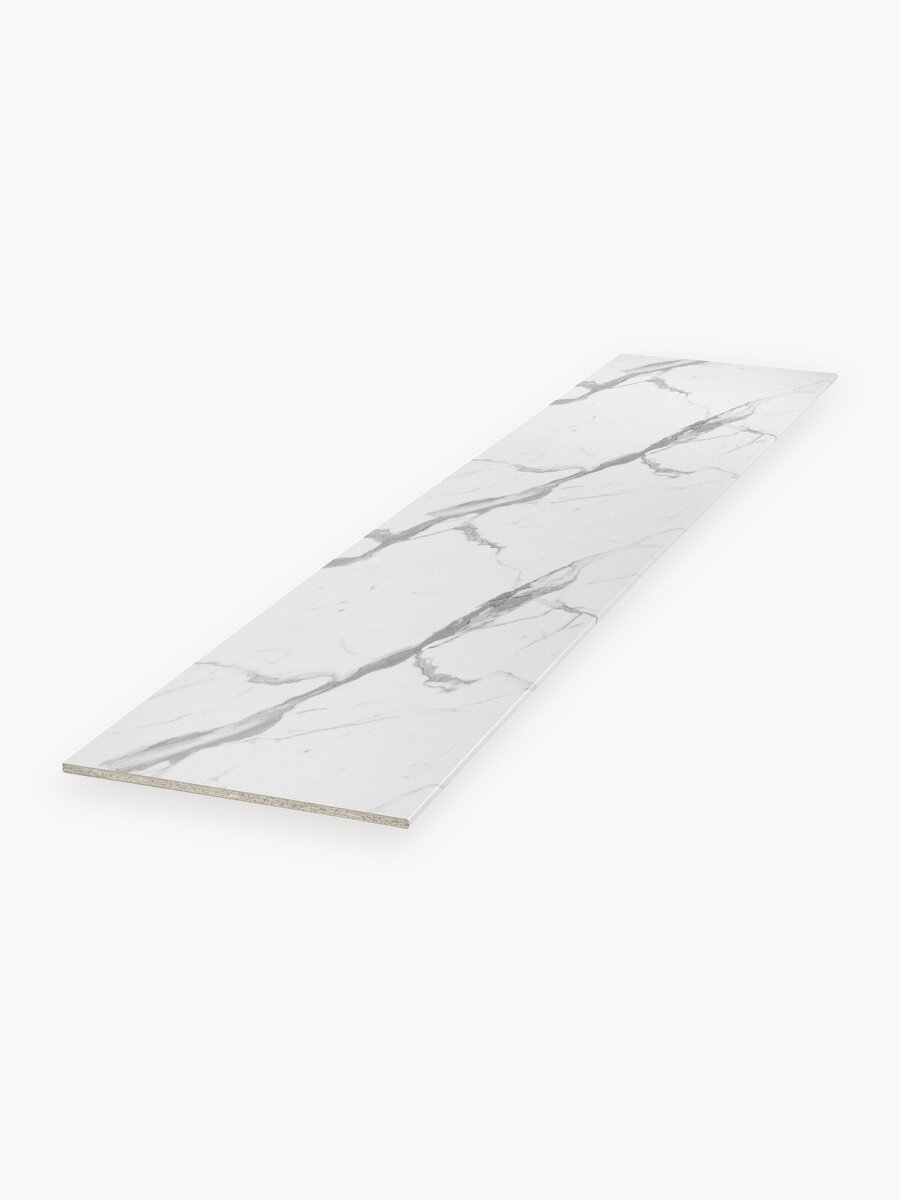 Кухонный фартук на стену "Скиф" 600x600 мм. Цвет - Гранит белый