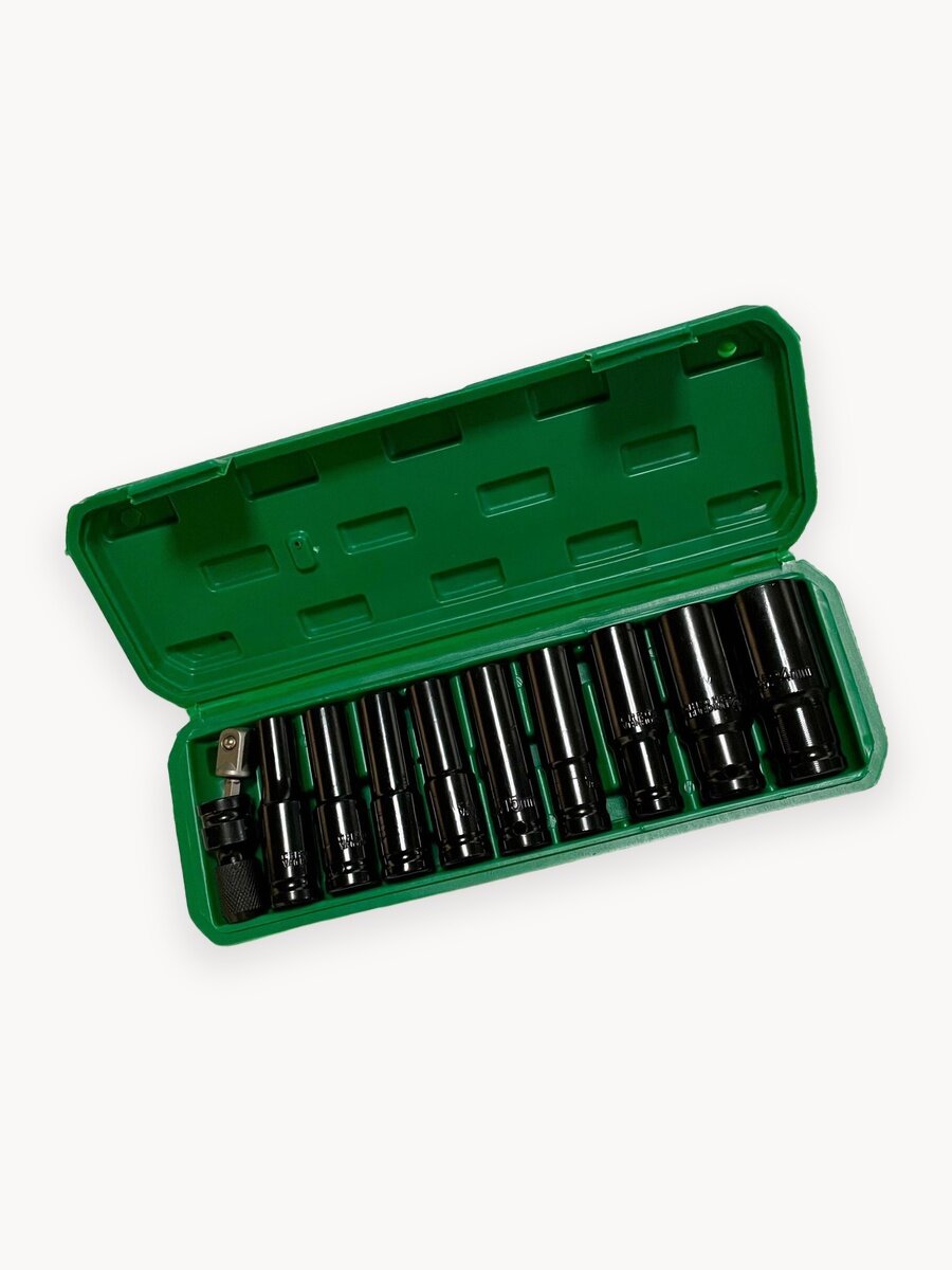 Набор торцевых головок с адаптером "XPERT", 9+2 , ударные, глубокие. В кейсе.