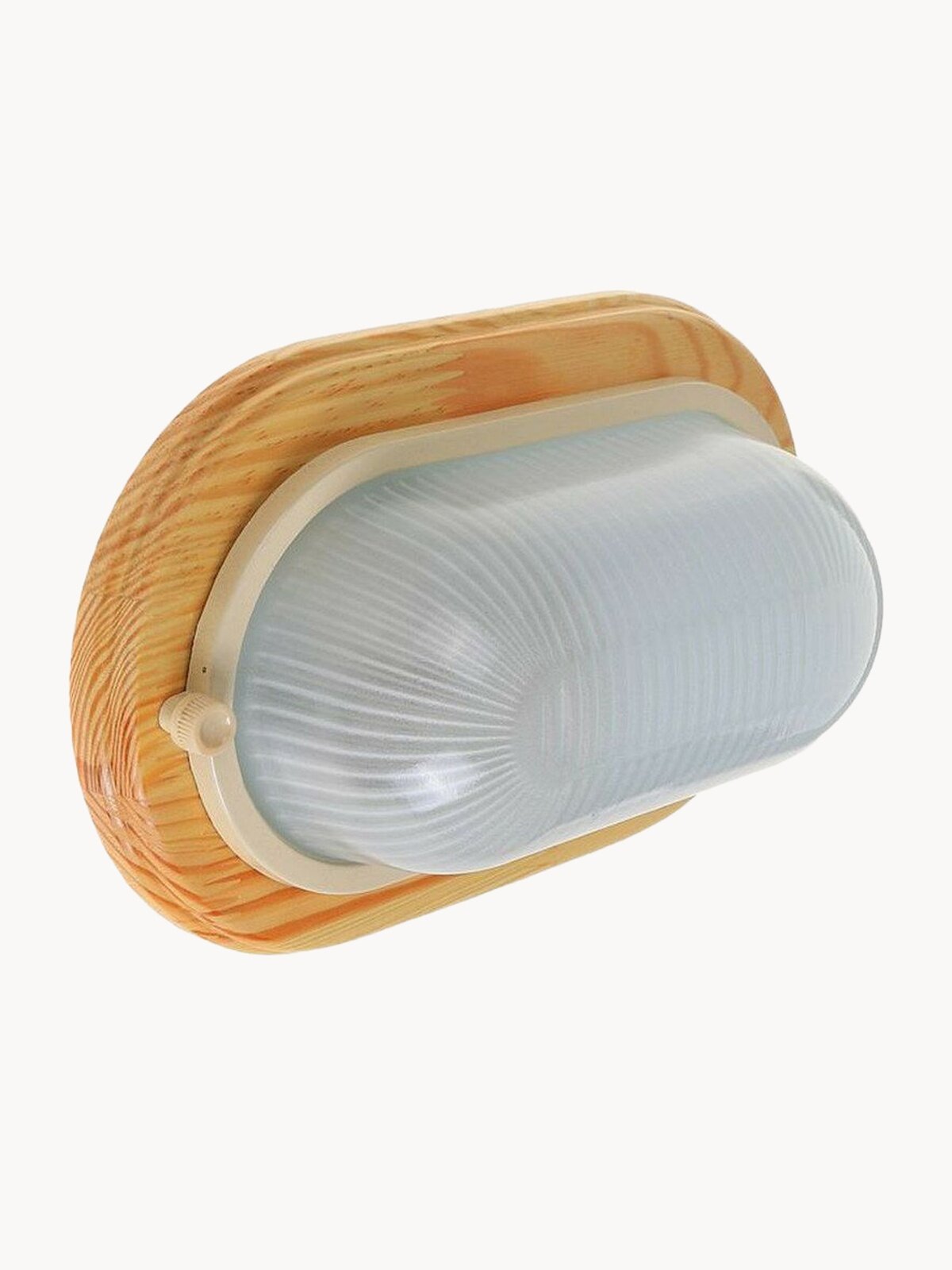 Светильник для бани и сауны овал Termo 60 20 18, IP54 100Вт 1хЕ27, цвет береза