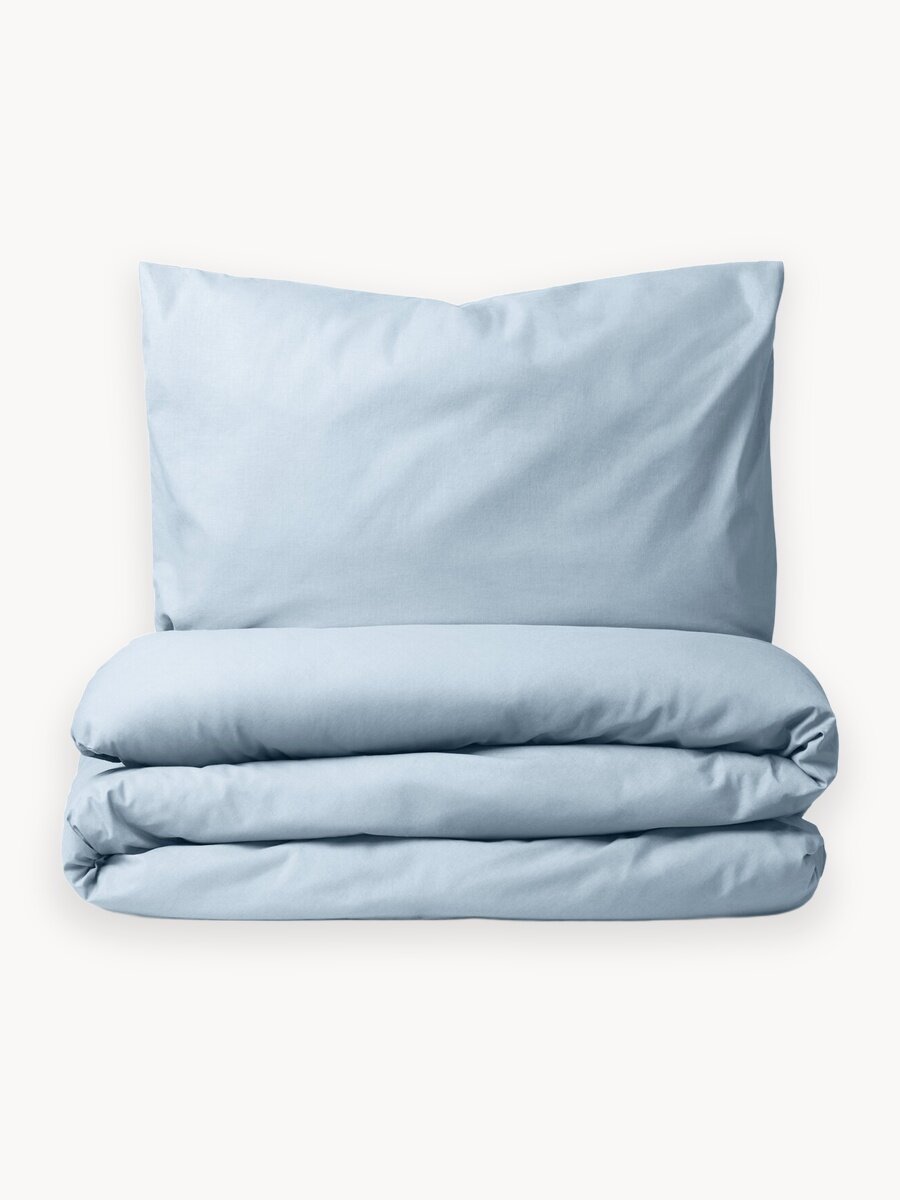 Комплект постельного белья без простыни Pragma Telso евро, нежный голубой