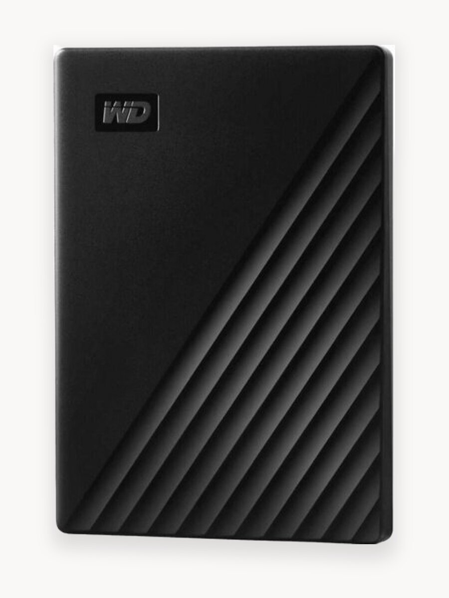 Внешний жесткий диск Western Digital WD My Passport, 2 ТБ, USB 3.2 Gen 1 (WDBYVG0020BBK-WESN) черный