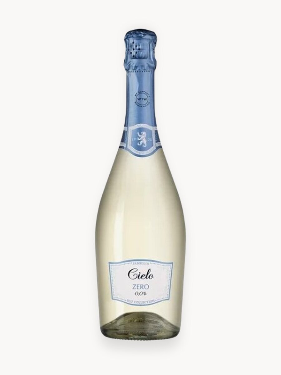 Игристое вино безалкогольное Cielo белое игристое "Чело Зеро" 0,75 л