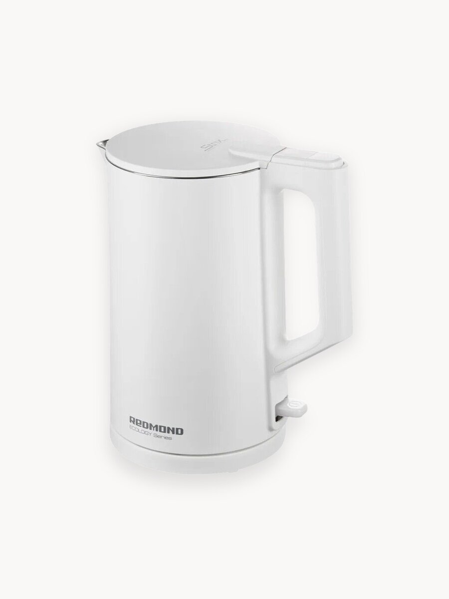 Электрический чайник REDMOND RK-M1561, функция поддержания температуры, корпус белый/серебристый