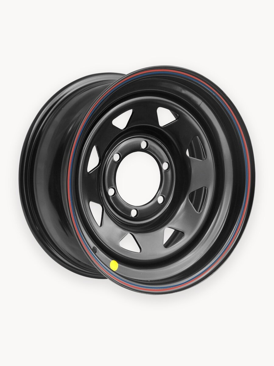 Диск усиленный стальной черный 6x139,7 8xR16 d110 ET-25 (треугольник мелкий)