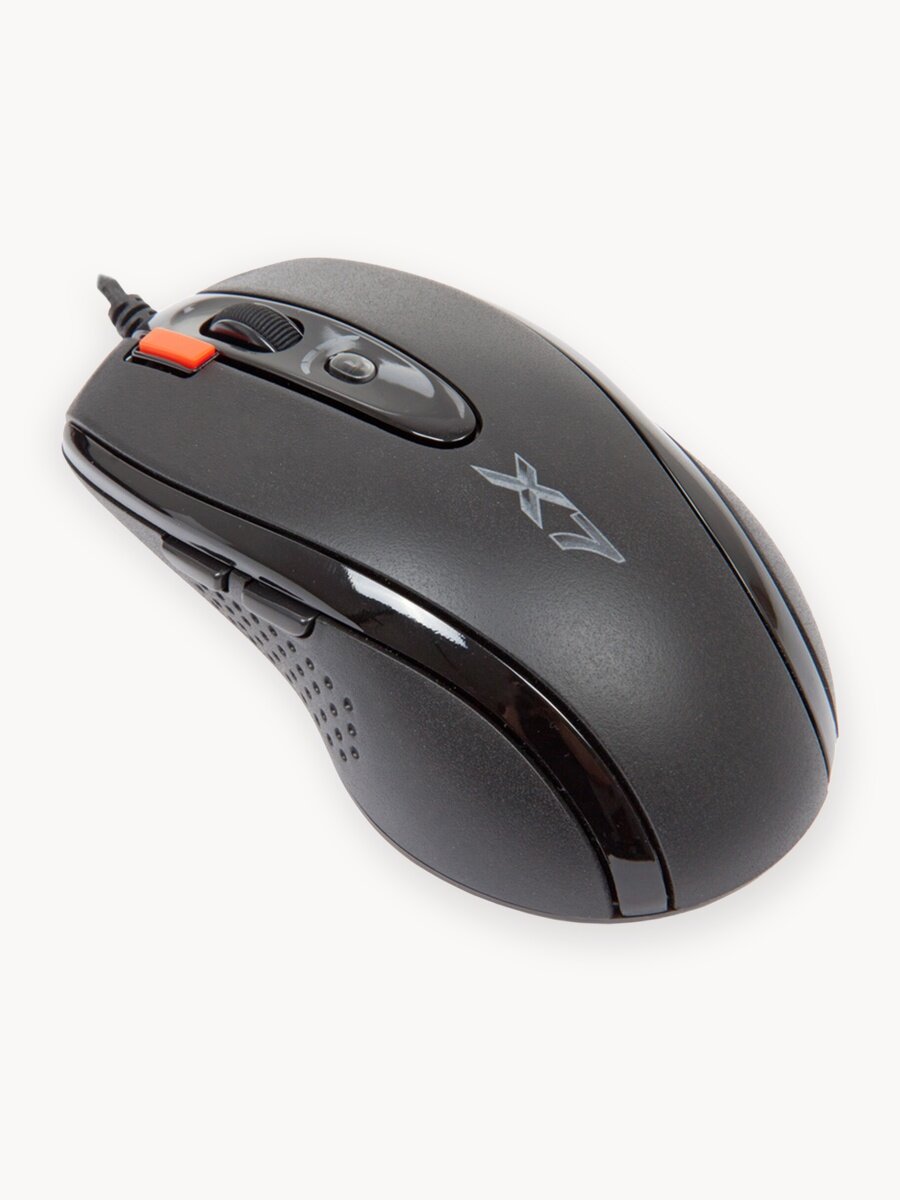 Мышь A4Tech X-710BK черный, оптическая, разрешение сенсора 2000dpi, проводная, длина провода 1.8м, кнопок: 7