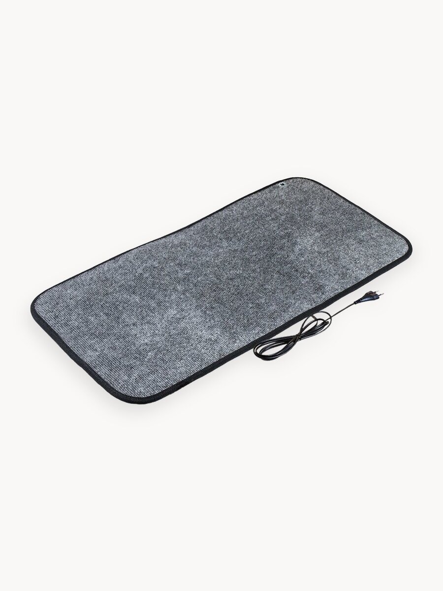 Мобильный тёплый пол ( ковёр с подогревом ) электрический инфракрасный "Мягкое тепло", 156х66см, 198 Вт, серый, производства России