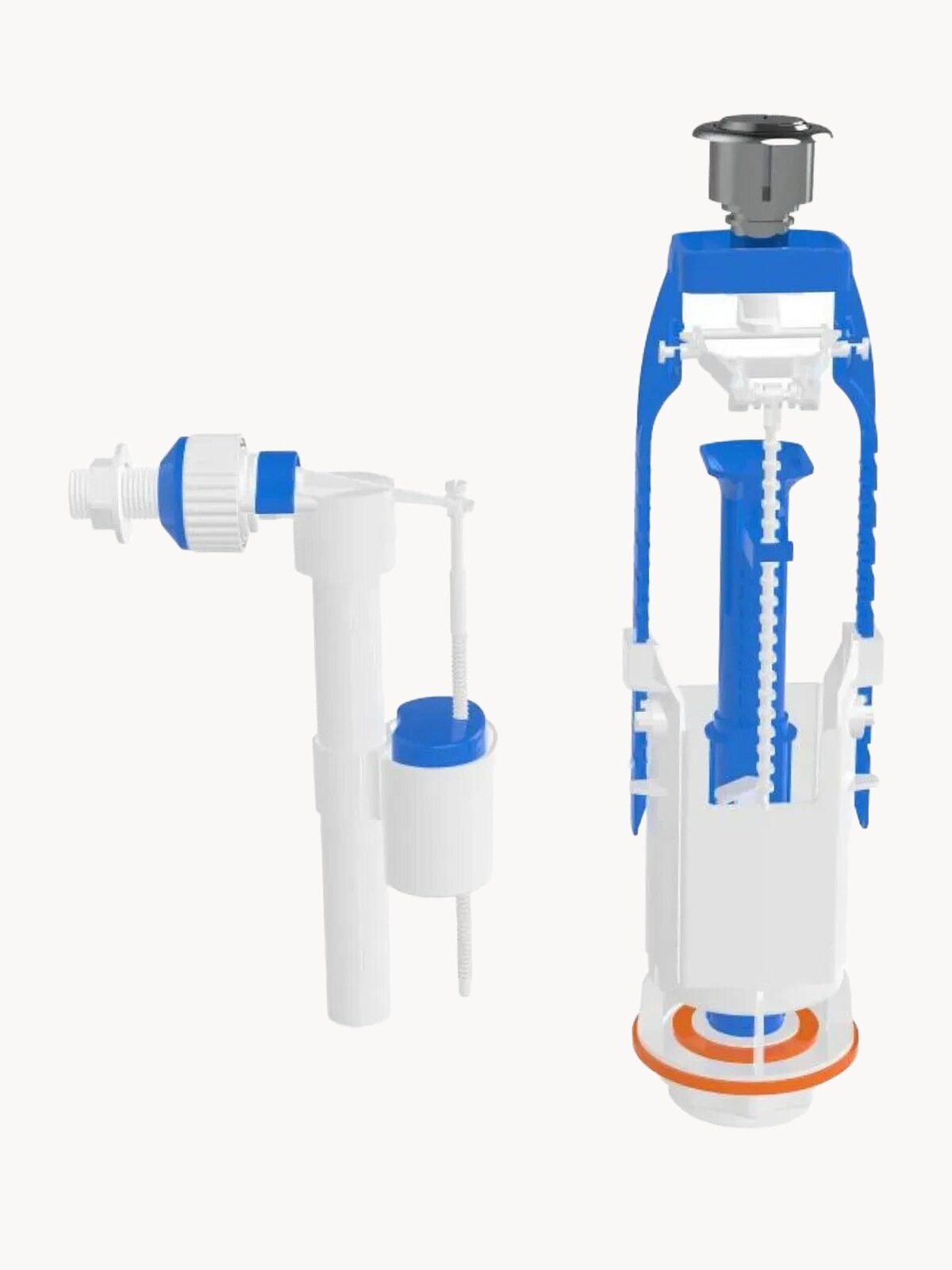 Сливная арматура для бачка унитаза однорежимная с боковой подводкой AV Engineering (AVE129691)
