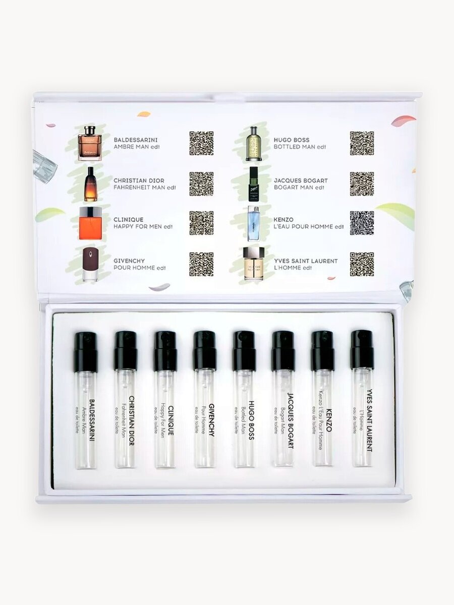 Набор Aroma Box #12, Великие классические ароматы, для мужчин, 8 пробников