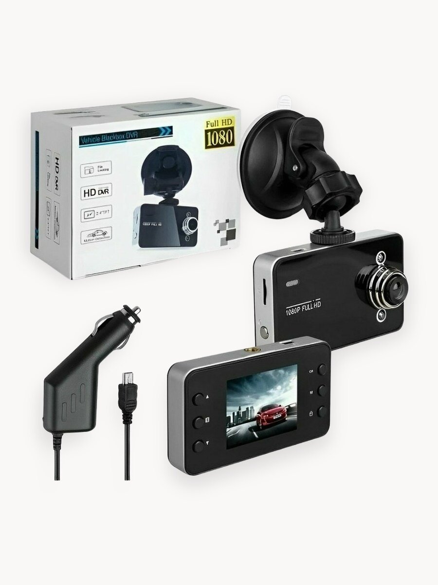 Видеорегистратор / Автомобильный видеорегистратор / DVR Full HD 1080 / черный