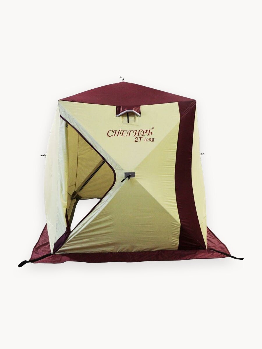 Палатка зимняя 3-местная Снегирь 2T Long для рыбалки, трехслойная