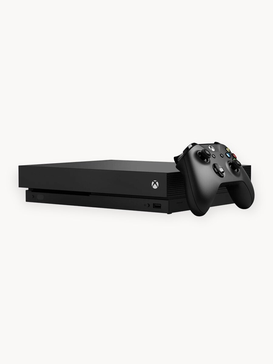 Игровая приставка Microsoft Xbox One X 1000 ГБ HDD чёрный
