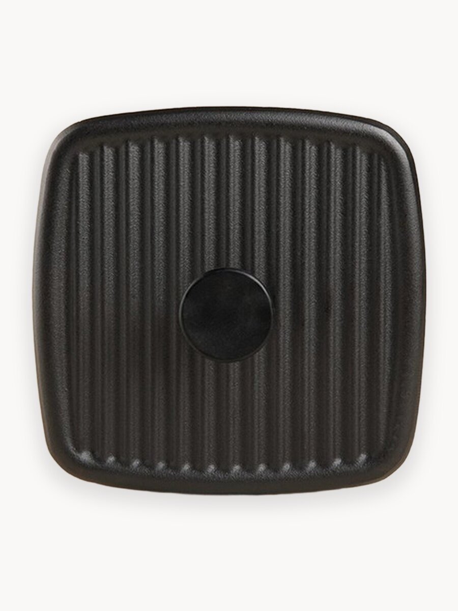 Крышка-пресс SL Home, неэмалированный чугун, 23х23 см, черный