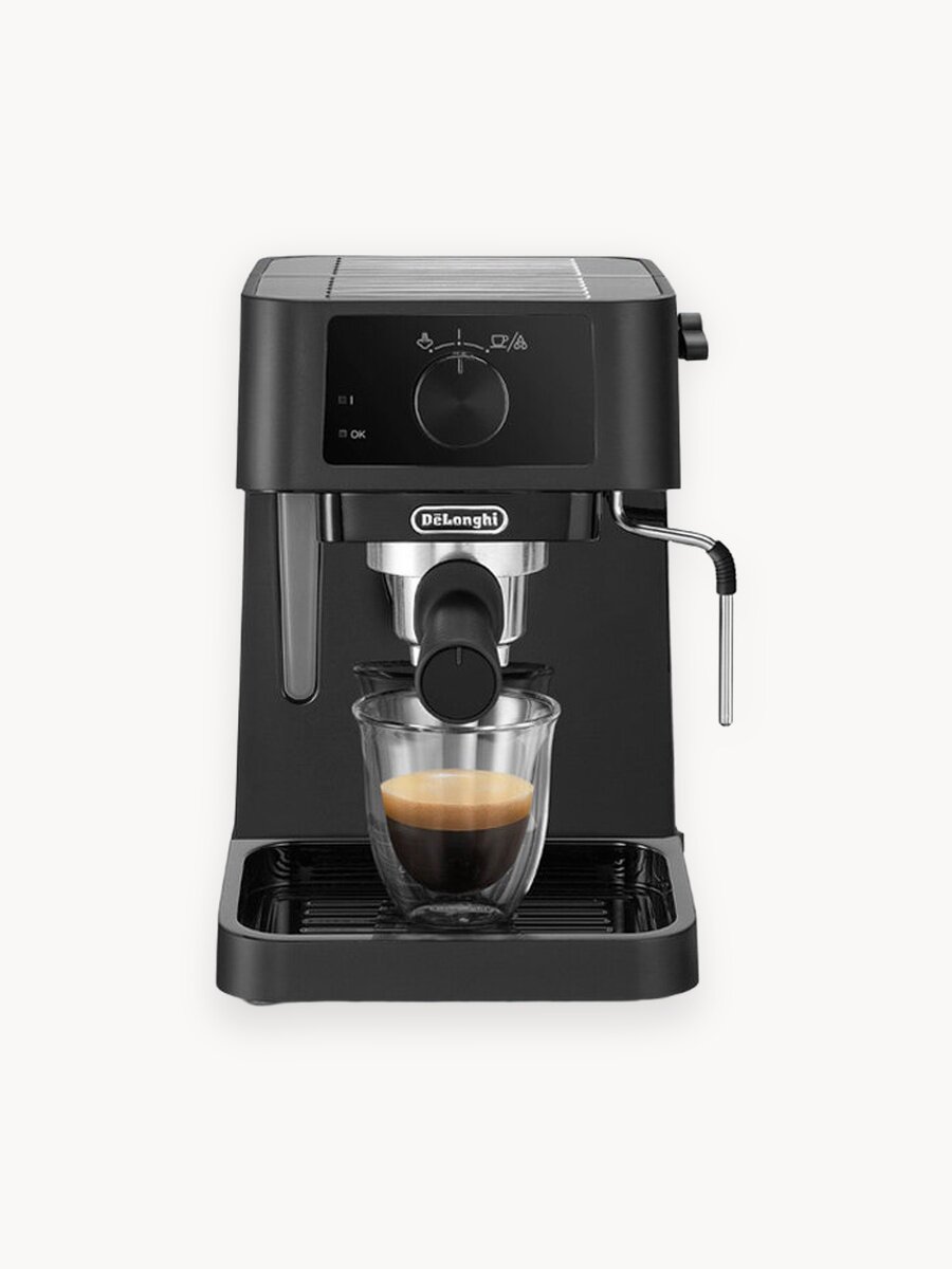 Рожковая кофеварка DeLonghi EC230. BK Stilosa цвет черный мощность 1100Вт