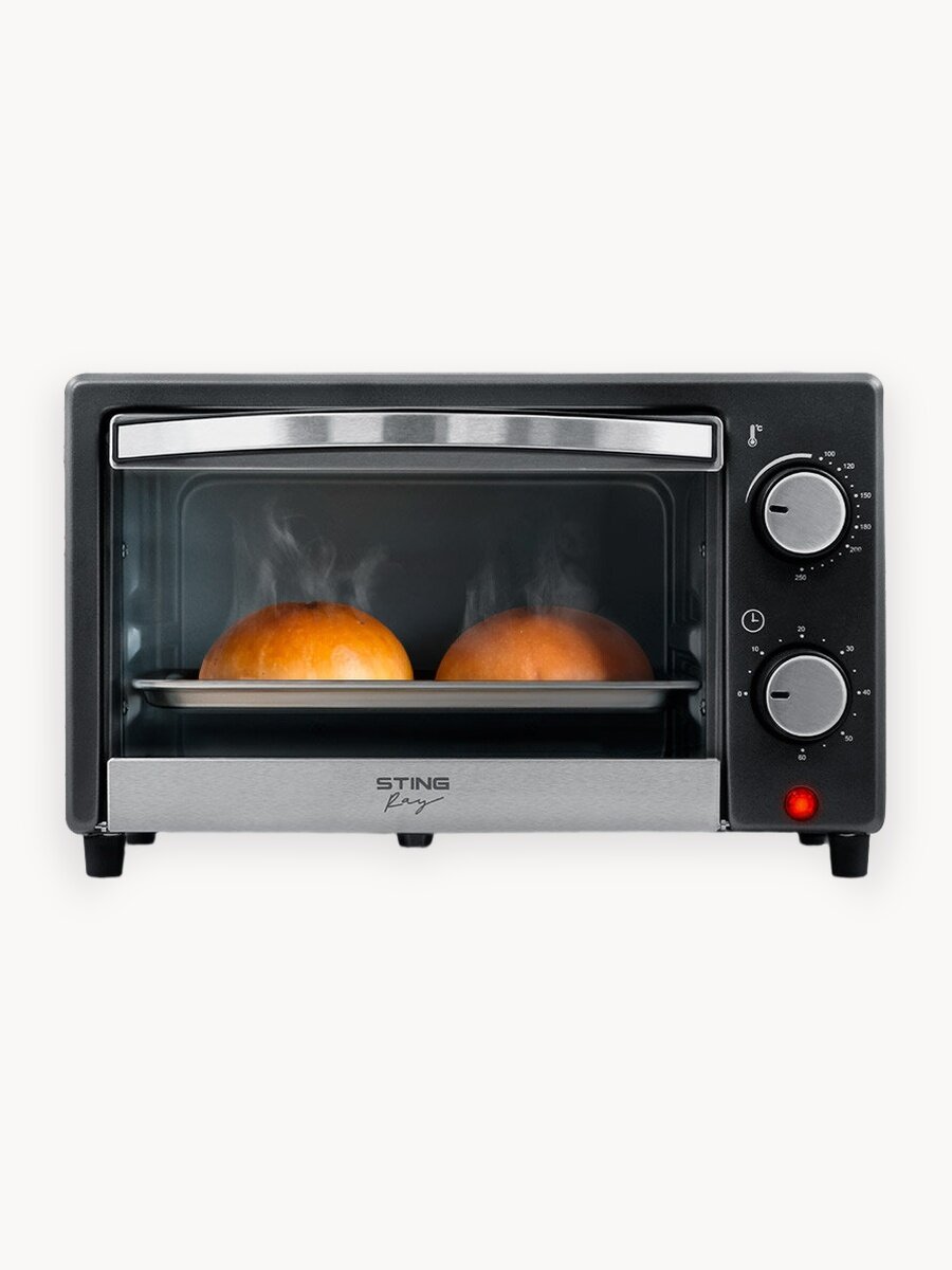 Духовка духовой шкаф мини-печь STINGRAY ST-EO115A 12 литров гриль черный жемчуг