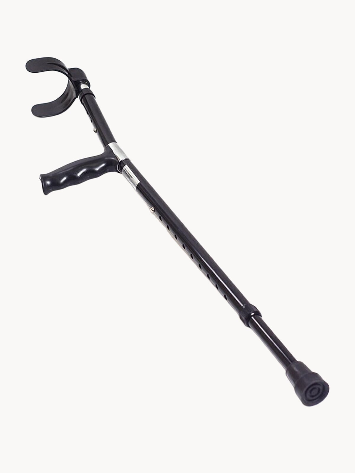 Костыль Ortonica "KR 404", алюминий, с опорой, универсальный, 14 уровней высоты