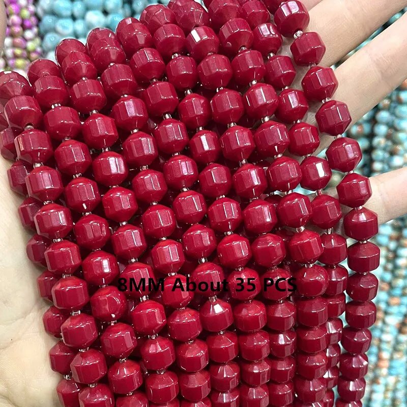 Бусины из красного коралла SYSRXLR