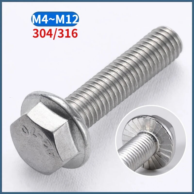 Винты нержавеющая сталь M4 M5 M6 M8 M10 M12 GB5789 6-100 мм M5(5pcs), 304 Stainless Steel, 10mm