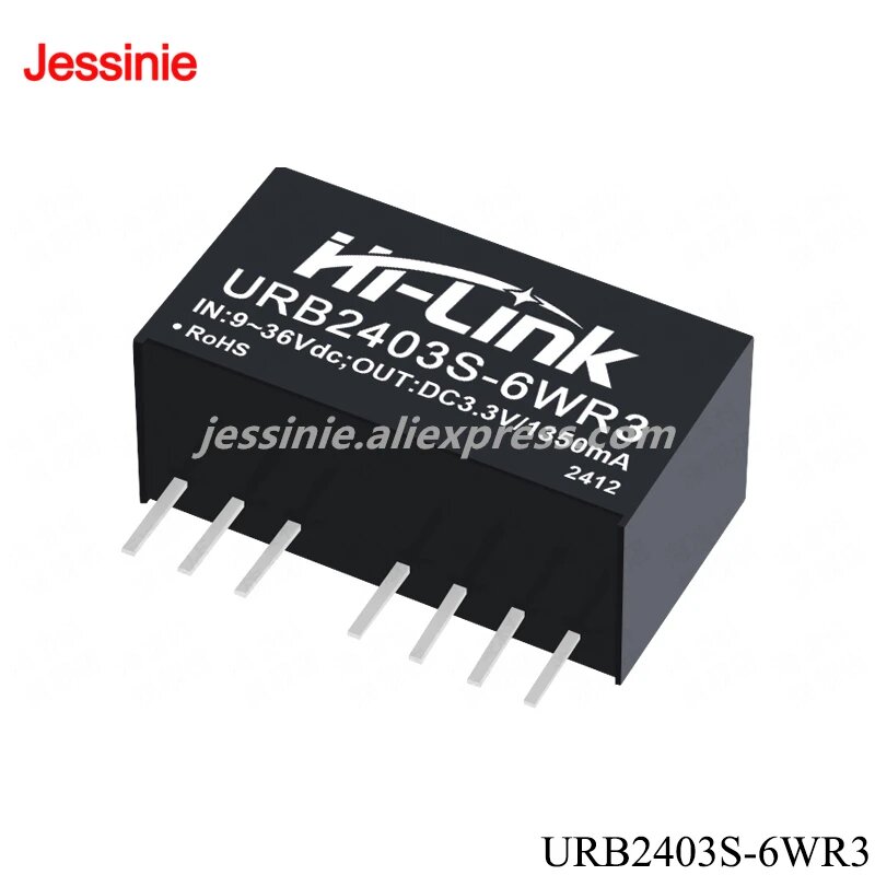 Изолированный регулятор напряжения Jessinie 6Вт 24В URB2403S-6WR3