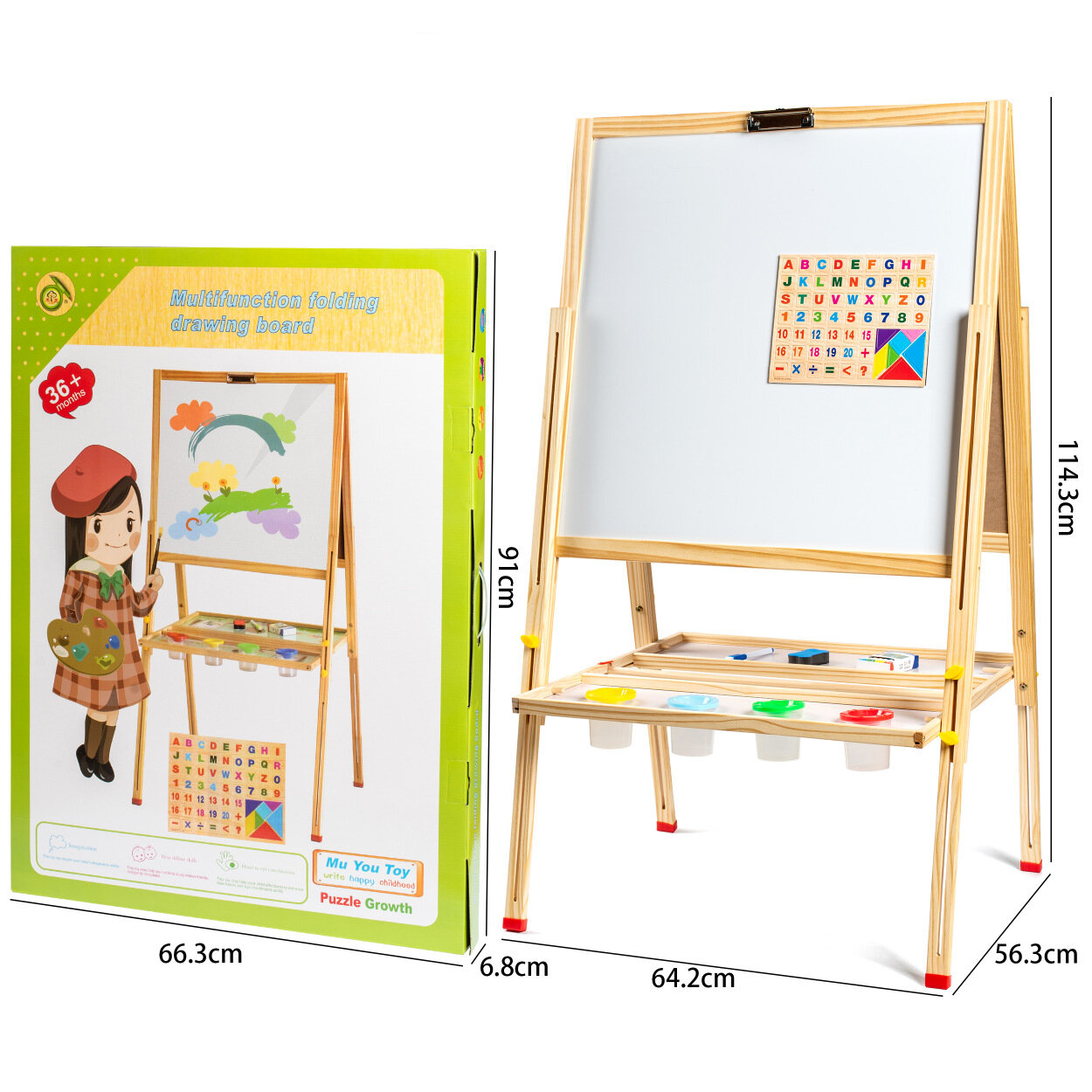 Детская магнитная двусторонняя доска для рисования, домашняя черная доска с подставкой, стираемая доска для письма, доска для рисования в детском саду