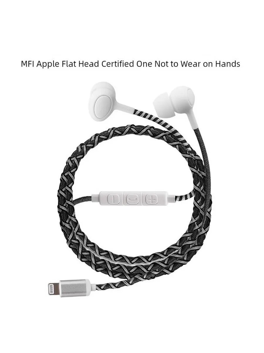 Проводные наушники для iPhone (12#-в ухо)