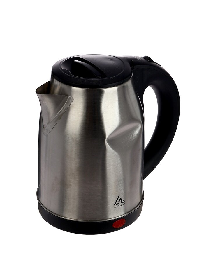 Luazon Home уценка Чайник электрический Luazon LSK-1803, металл, 1.8 л, 1800 Вт, серебристо-чёрный