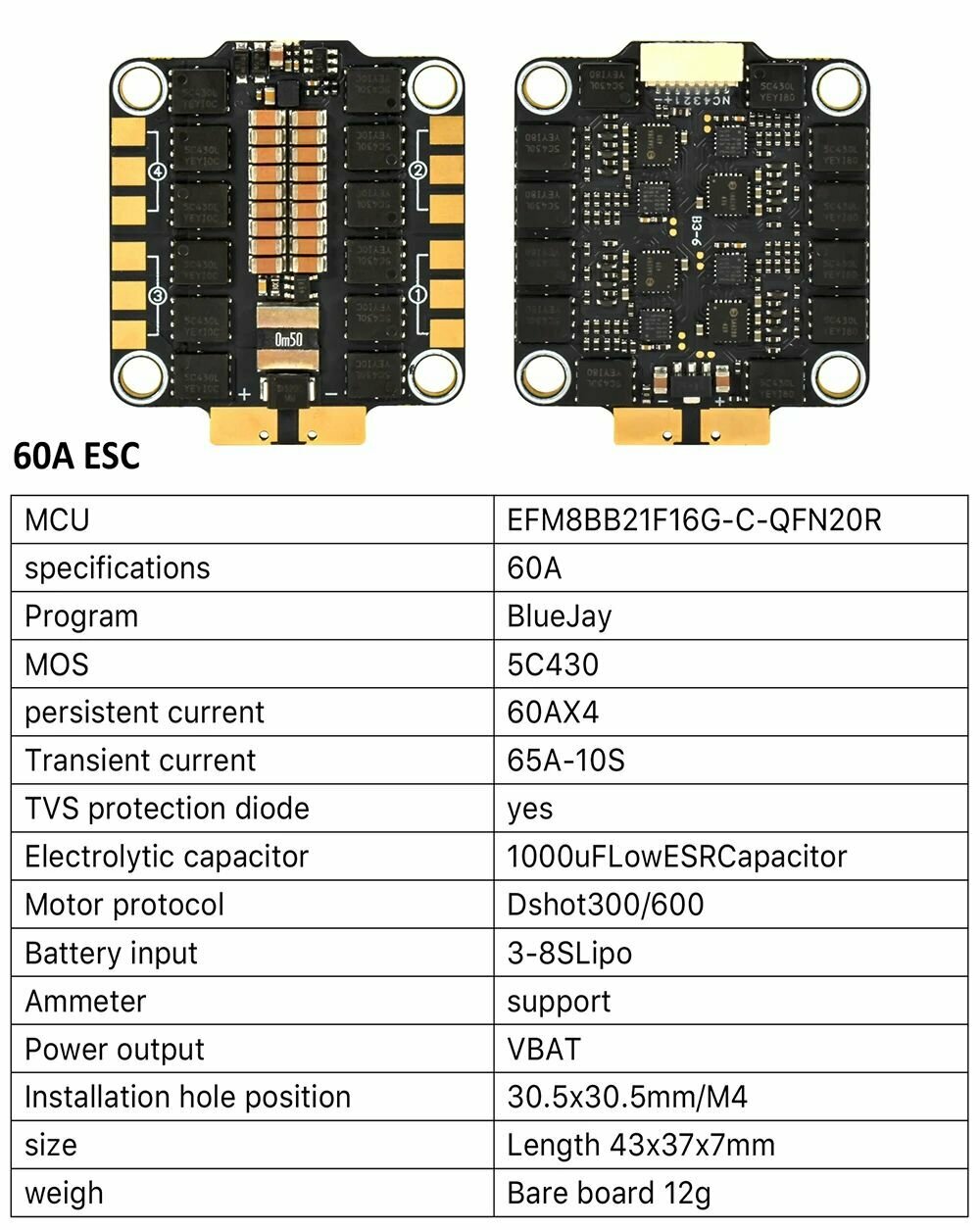 9IMOD F405 Flight Stack - Полетный контроллер с ESC 55A/60A (30.5 30.5мм) для гоночных RC систем