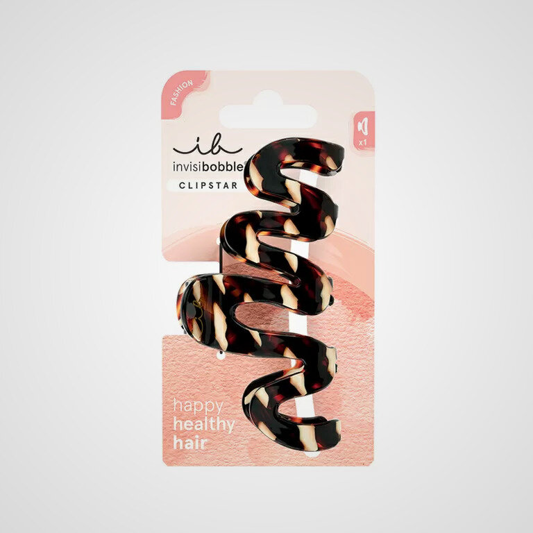 Заколка-крабик CLIPSTAR Cacoa Cream (размер L) INVISIBOBBLE CLIPSTAR Cacoa Cream L Заколка 1 шт