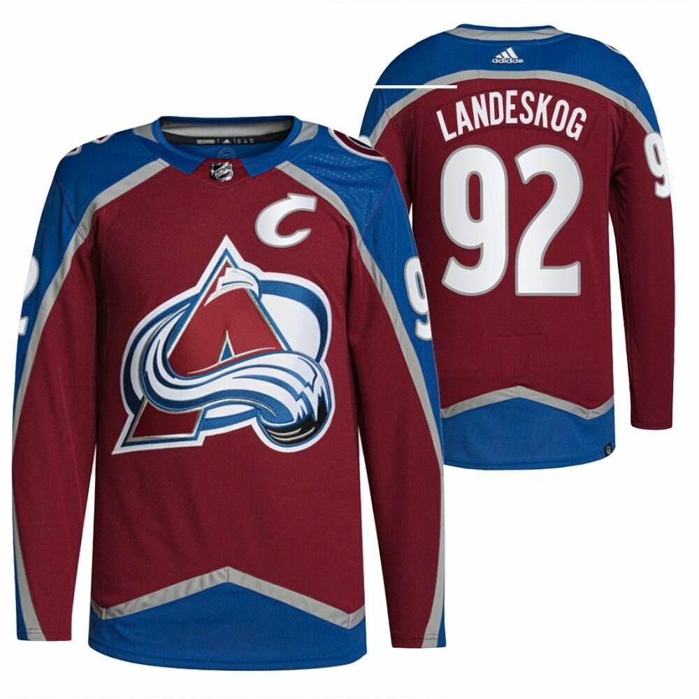 NHL джерси хоккейная Колорадо Эвеланш Colorado Avalanche Hockey Jersey 92 Gabriel Landeskog