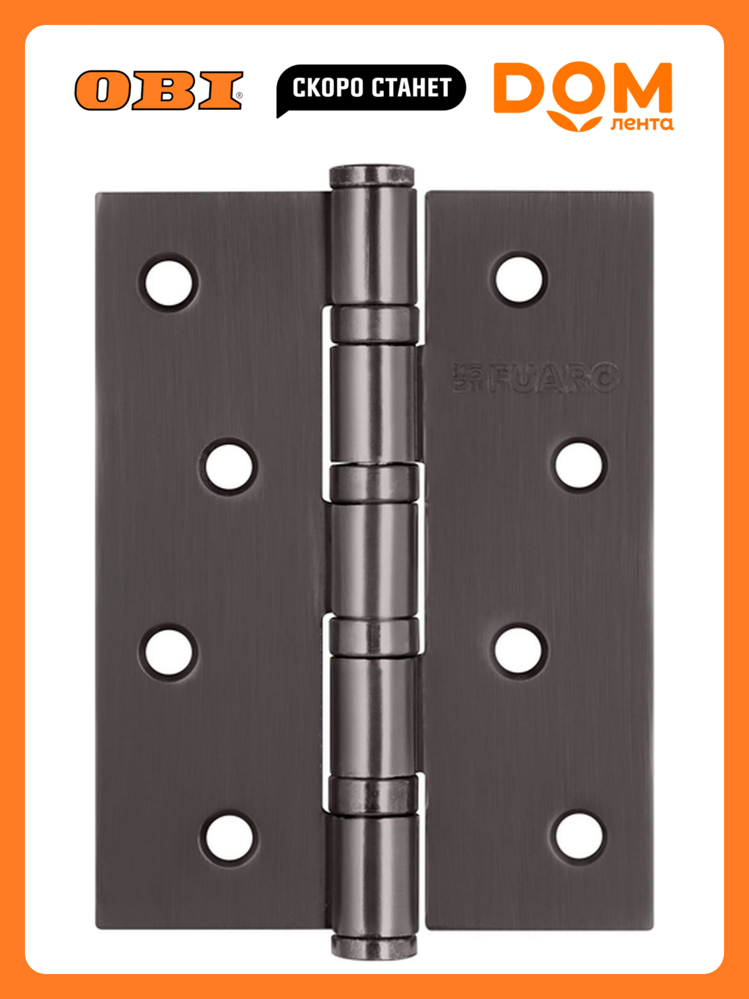 Петля универсальная FUARO 4BB/BL 100x75x2,5 GR