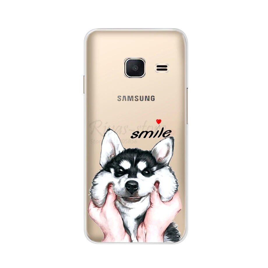 Силиконовый чехол Samsung Galaxy J1 2016, J1 Mini, цвет слоновая кость