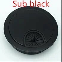 Крышка для отверстий проводов 50mm, Sub black