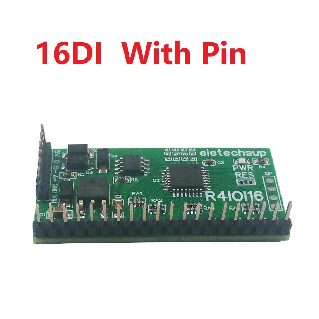 16DI With Pin Modbus RTU Digital IO модуль eletechsup