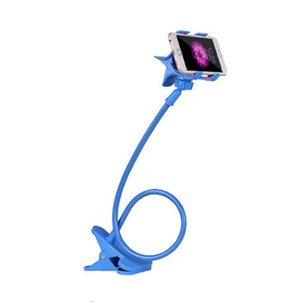 Гибкий держатель для телефона, регулируемая подставка для телефона, 85 см, голубой цвет, совместим с большинством смартфонов, для дома, офиса и путешествий