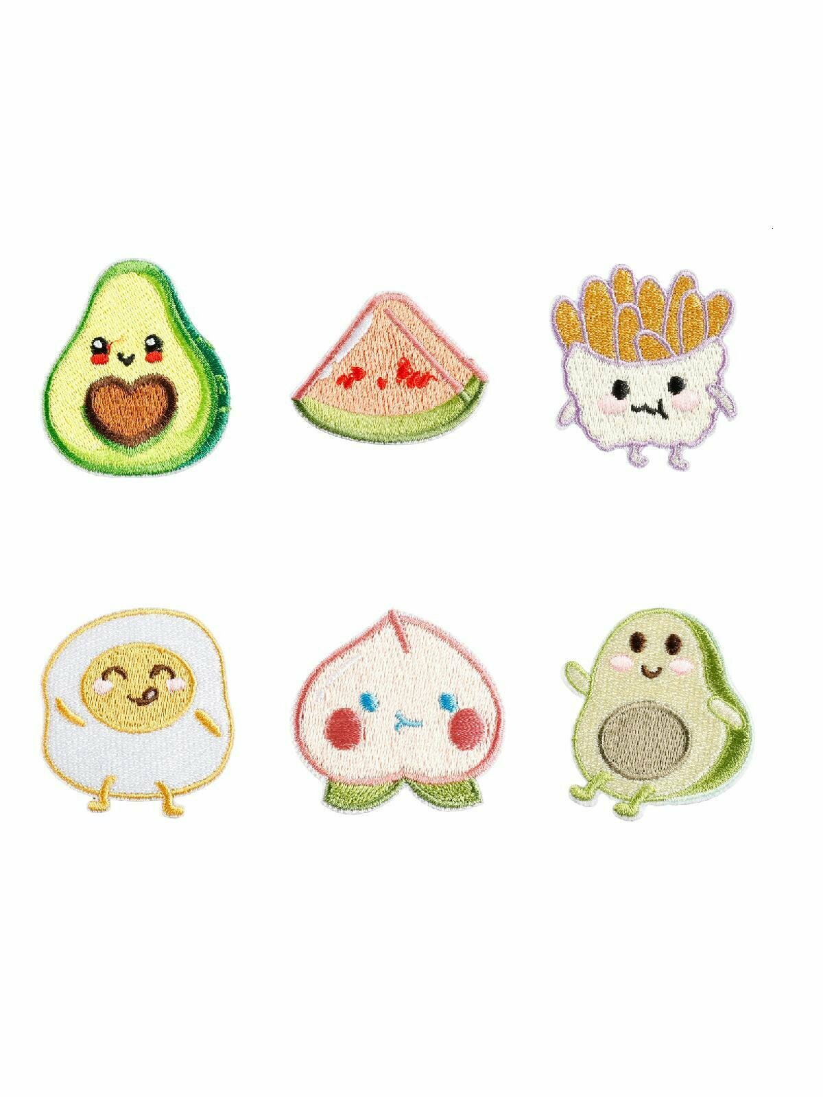 Утюжные вышивальные патчи «Французские картофелины»