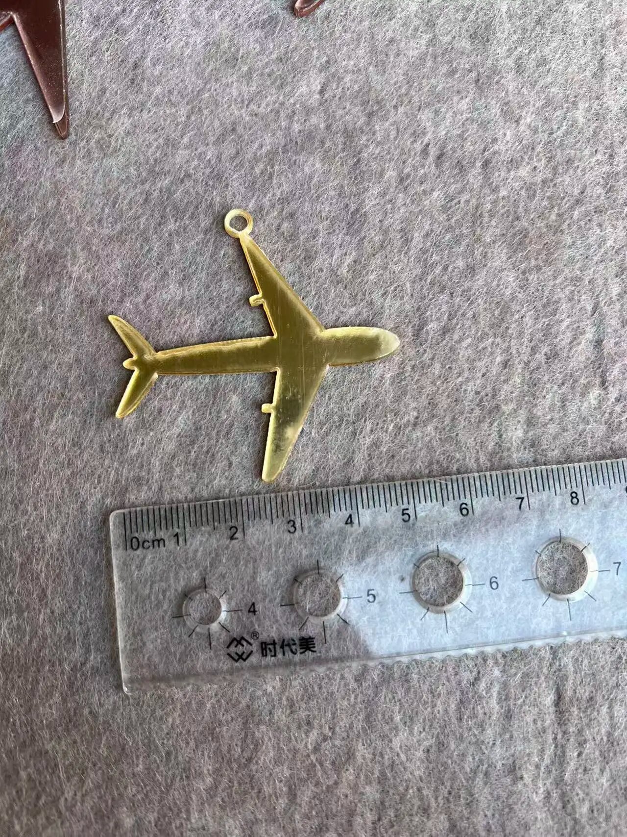 30шт подвесок самолет, 5x4.9cm gold