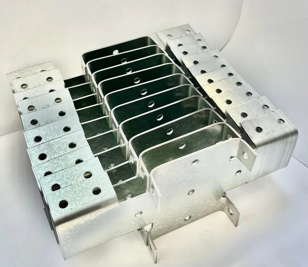 Кронштейн соединительный для забора/ Х-кронштейн / 60х40 - 1.5 мм, цинк. Комплект 20 шт.