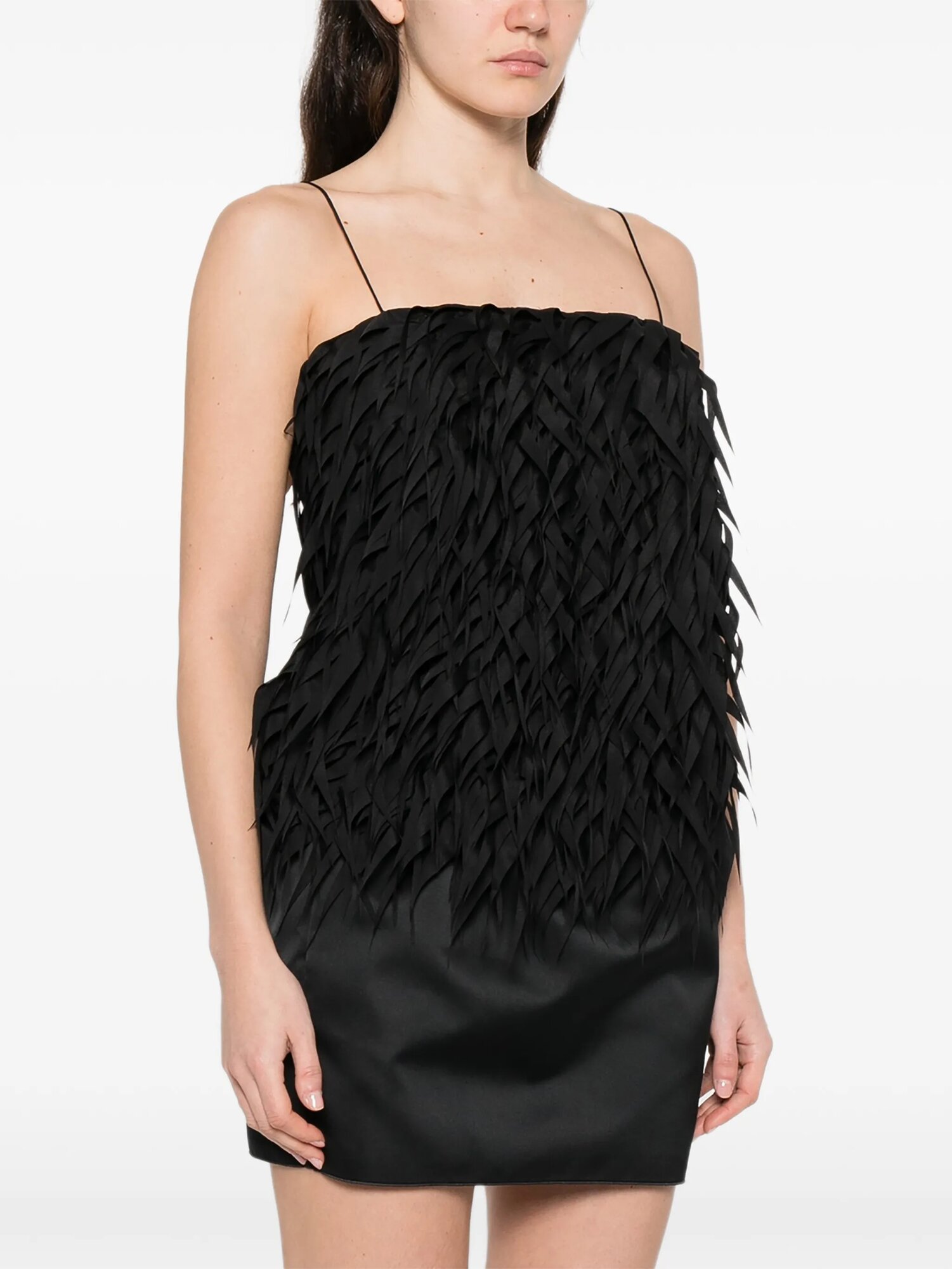 Блуза N° 21 Fringed blouse, размер 42, black / black — фото 1