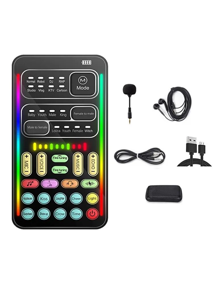 Изменитель Голоса Многофункциональный звуковой эффект для прямых трансляций караоке записи