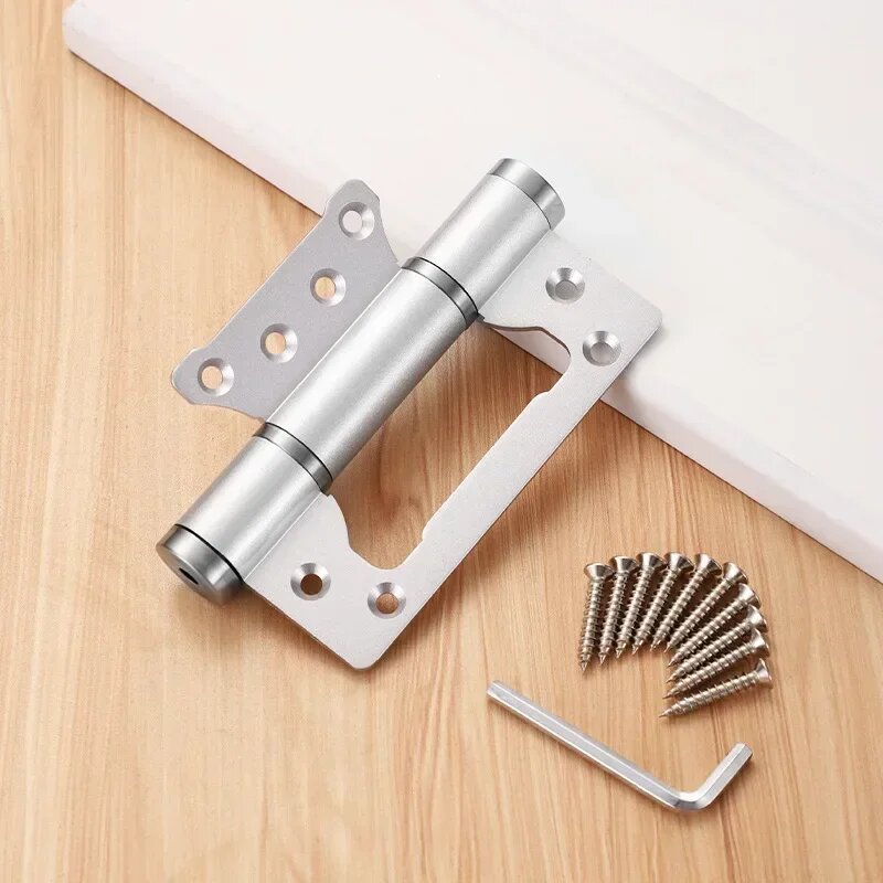 Алюминиевые скрытые дверные доводчики 2 шт. silver-2pcs