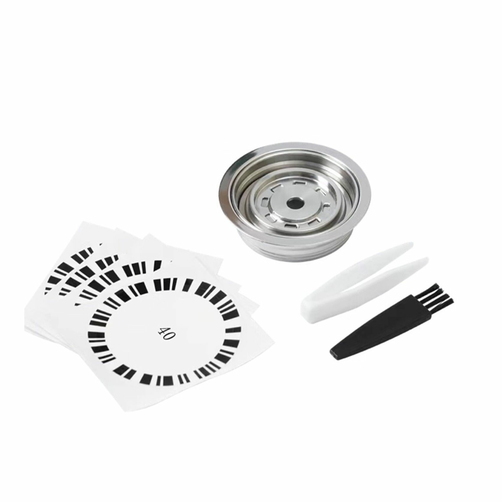 Многоразовый адаптер для капсул 40 мл для кофемашины Vertuoline Vertuo Next Pop, совместимый с капсулами Nespresso