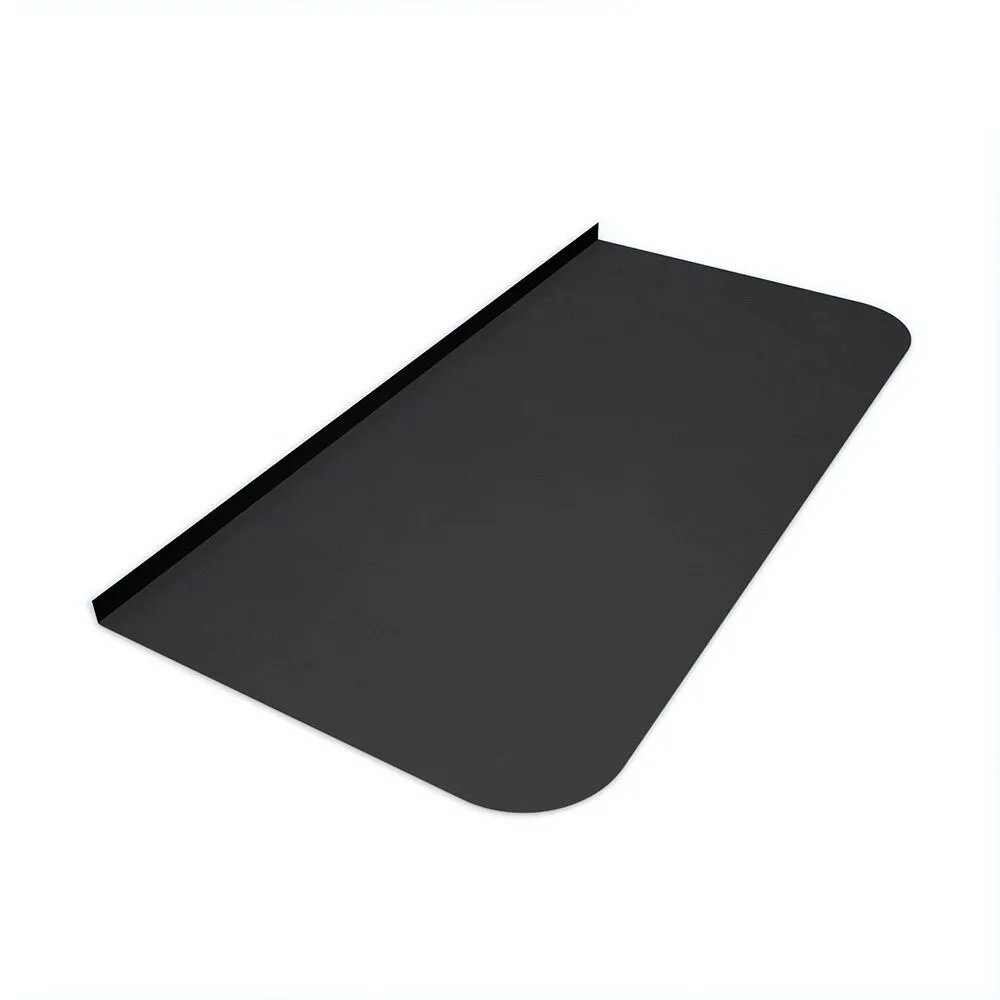 Лист притопочный Везувий BLACK 800х400х0,5мм (R75), стальной