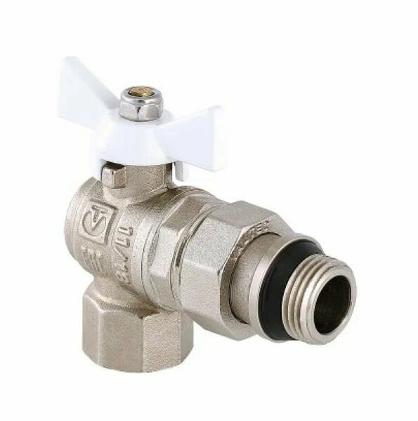 VT.228. NRW.04 Кран шаровой VALTEC BASE угловой с полусгоном и дополнительным уплотнением 1/2"